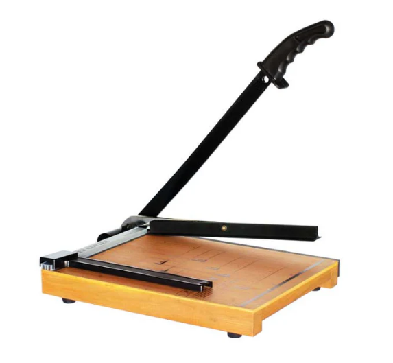 Wood Base Paper guillotine 15" x 12" | Multidesk LLC